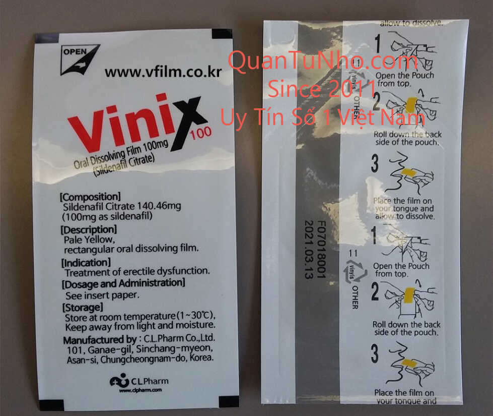 Tem Vinix 100mg – Tăng Cường Dương Kéo Dài Thời Gian